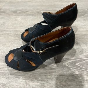 Chie Mihara | Shoes | Chie Mihara Suede And Leather Heels | Poshmark